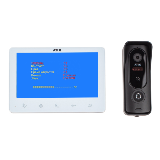 AT-I-K730C/TCR White комплект домофонии, ATIX